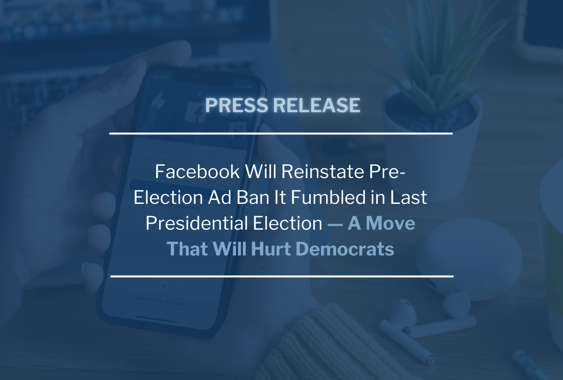 Facebook Will Reinstate Pre-Election Ad Ban it Fumbled In Last ...